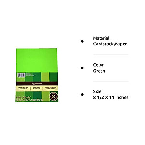 Recollections Cardstock Paper, 8 1/2" X 11" in Feathered Greens - 50 Sheets