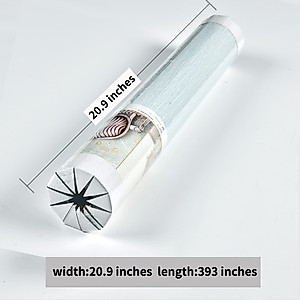 Haimin Grasscloth Wallpaper Peel and Stick 20.9in X 393in Fabric Contact Paper Wall Paper Textured Wallpaper Horizontal Stripes Look Wallpaper Self-Adhesive Thick Vinyl Embossed Wallpaper (Light Blue)