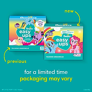 Pampers Training Pants - Easy Ups Girls & Boys - Size 2T-3T, 140 Count, My Little Pony Potty Underwear (Packaging May Vary)