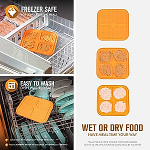 Hyper Pet IQ Treat lick mat for Dogs, Dog Slow Feeder & Cat lick mats | Great Alternative to Slow Feeder Dog Bowls & Cat Slow Feeders | Perfect Dog licking mat, Cat Puzzle Feeder & Dog Enrichment Toys