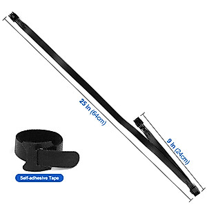 PSU 8 Pin Male to Dual 8 (6+2) Pin Male PCIE Power Cable Replacement for Corsair CoolerMaster Thermaltake Modular Power Supply (25 + 9 inches)