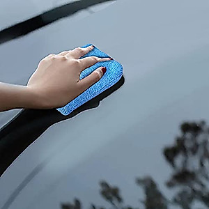 Carkio Car Wash Microfiber Sponges Block House Clean Sponge 5 inch Round Microfiber Waxing Sponge Car Cleaning Kit Pad (10pcs)