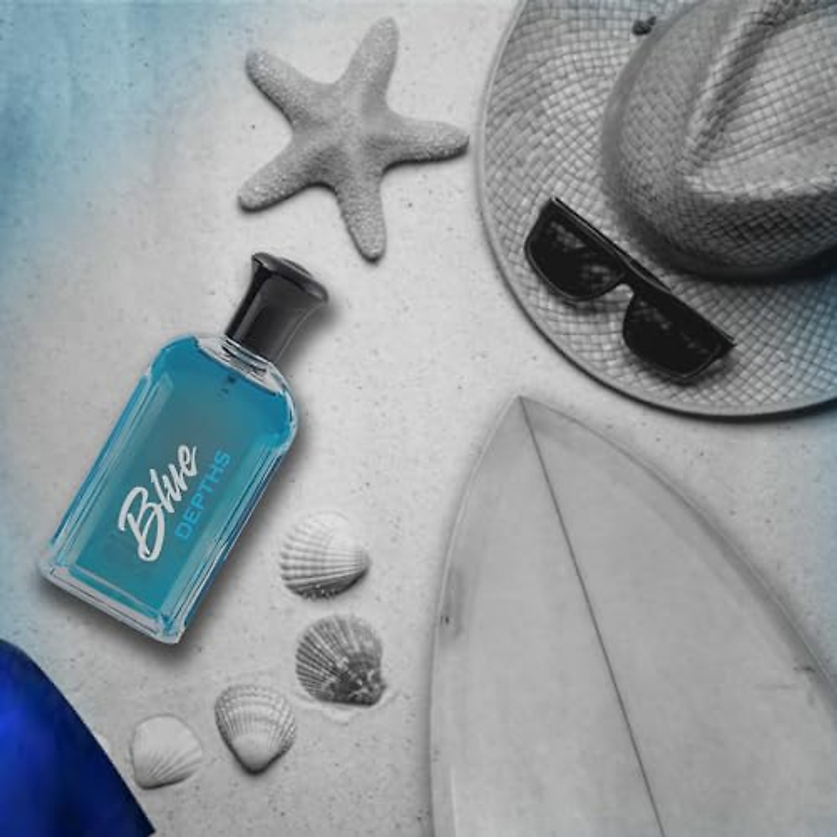 PB ParfumsBelcam Blue Depths Eau de Toilette Spray - Fresh Aquatic Scent (2.5 Fl Oz)