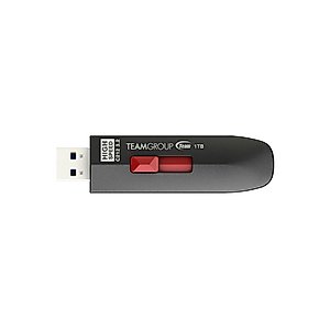 TEAMGROUP C212 Extreme Speed 1TB 1000/800MB/s USB 3.2 Gen 2 Easy Push-and-Pul Flash Thumb Drive External Data Storage Memory Stick Compatible with Computer/Laptop/PS4 PS5 TC21231TBB01
