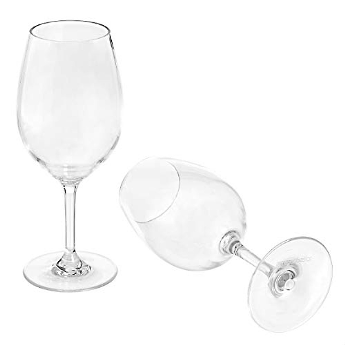 Amazon Basics Tritan Plastic Wine Glasses - 20-Ounce, Set of 4