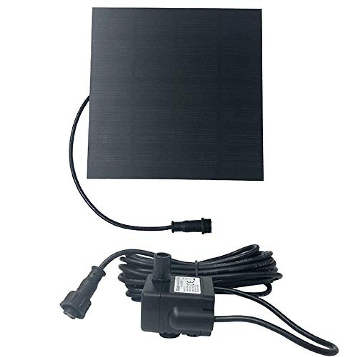 XUNMAIFBT Solar Fountain, with 4 Nozzle Solar Pond Pump Water Floating Solar Water Pump Freestanding Pump for Garden, Bird Bath, Garden Decoration