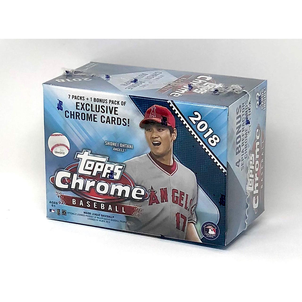 Topps 2018 Chrome Baseball Mass Value Box (8 Packs/Box)
