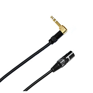 Audio2000's C14050P2 50 Ft 1/4" TRS Right Angle to XLR Male Cable (2 Pack)