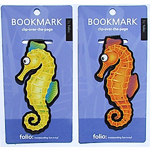 Horse Bookmarks (Clip-over-the-page) Set of 2 - Assorted colors