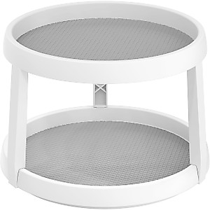 SimpleHouseware 2 Tier Turntable Lazy Susan Spice Organizer