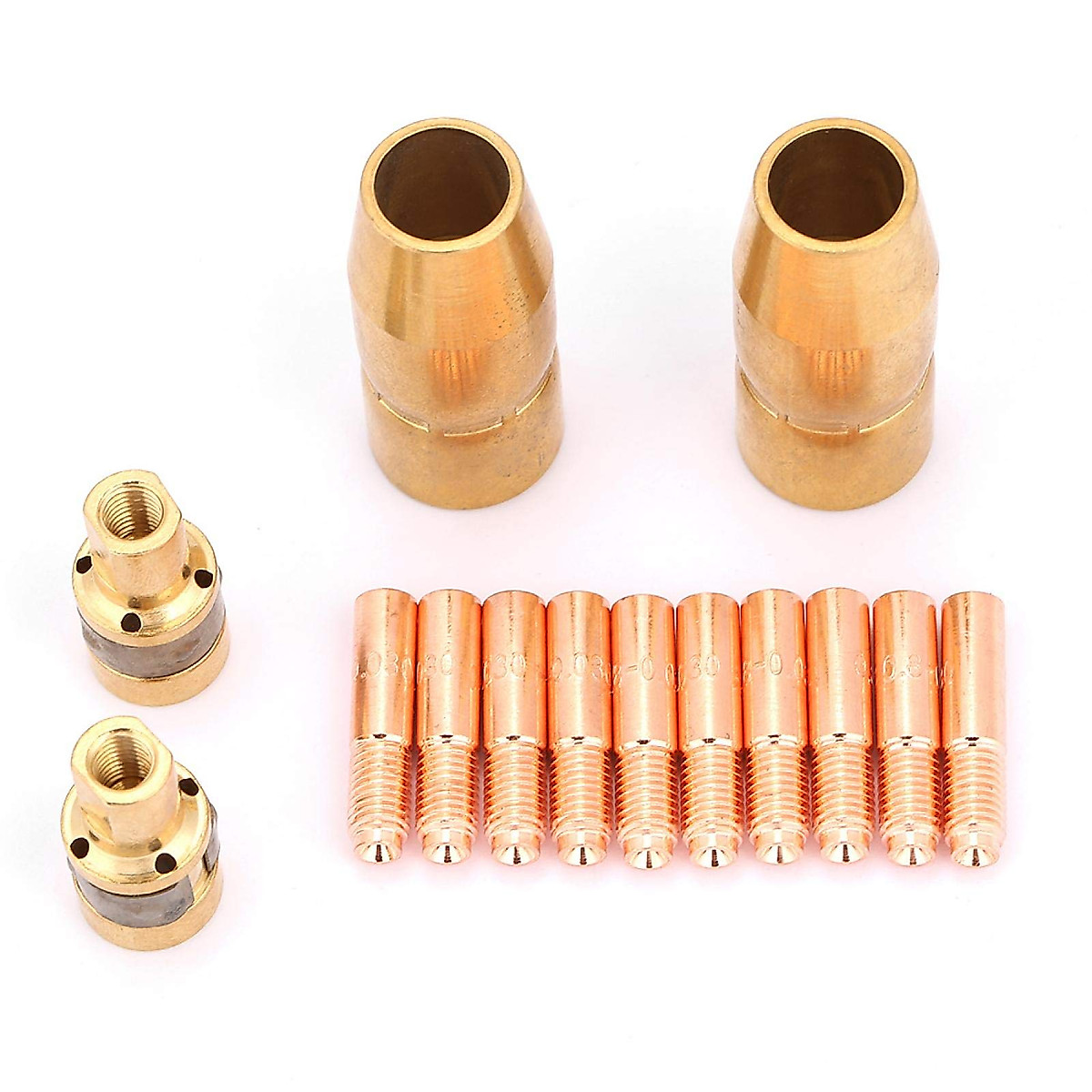 Nozzle 169715,14Pcs/set Welding Set Nozzle Contact Tip Mig Parts Fit Miller 2pcs169715+2pcs196716-10pcs000067
