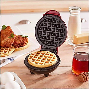 Mini Waffle Maker - Red