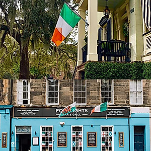 TOPFLAGS Ireland Flag Irish Outdoor Flag 3X5 Sewn Stripes Large Flags Heavy Duty Outdoor Vivid Color Fade-resistant