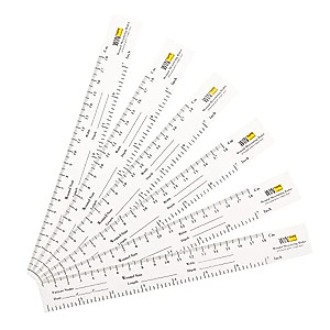 WIN TAPE 18cm / 7'' Educare Wound Ruler (PAPER) Wound Measuring Tape (Pack of 100) Medical Medimeter