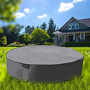 CNCZMH 70"X23" Patio Furniture Set Covers Waterproof For Outdoor Round Table And Chairs, 600d Oxford Fabric Heavy Duty Extra Large Covering For Outside Furniture