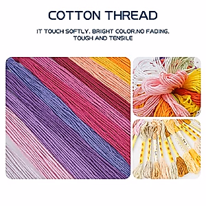 Joybohoo Cross Stitch Kits Stamped Full Range of Embroidery Starter Kits for Beginners DIY 11CT 3 Strands -Animal(Printed) 23.6x19.7 inches