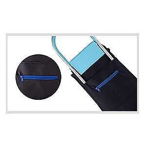 Shopping Trolley on Wheels Multi Function Shopping Cart Aluminum Alloy Cart/Luggage Cart/Trolley/Portable Cart/Folding Trolley/Ad 15 Kg Storage Hand Trucks,