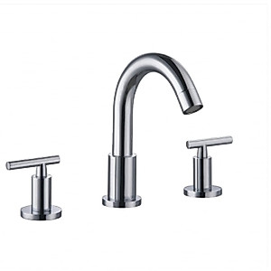 Dawn AB16 1513C 3-Hole, 2-Handle Widespread Lavatory Faucet, Chrome