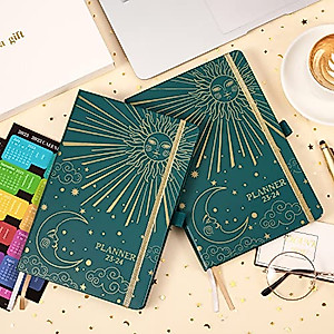 Planner 2023-2024 - Weekly Monthly Planner 2023-2024, 2023-2024 Calendar Planner from July 2023 - June 2024, 5.75" x 8.4", Planner 2023-2024 with Inner Pocket, Sticker, Pen Holder, Elastic Closure