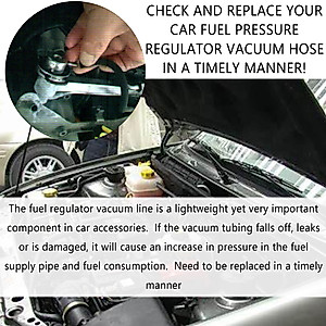 Car Fuel Pressure Regulator Vacuum Hose Compatible with Chevrolet Silverado GMC Sierra Buick for 4.8L 5.3L 6.0L Engine,Replaces OEM#17113556 Car Accessories Fuel Regulator Vacuum Line