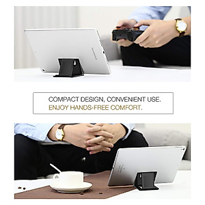 MoKo Adjustable Foldable Portable Electronic Device Stand, Compatible with 6-11 Inch Tablets and Phones, Strong and Durable ABS and Rubber Construction, Easy to Adjust and Fold