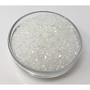 Snowy River Clear Cocktail Sugar - Kosher Certified Naturally Clear Cocktail Rimmer (4oz, Medium Crystal)