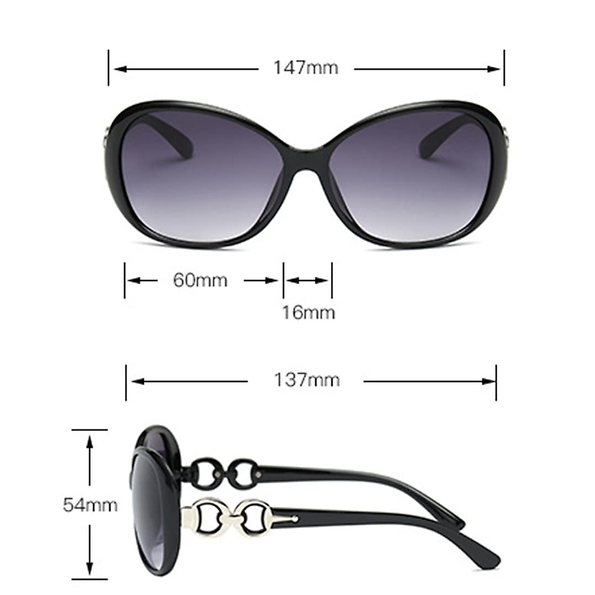 NLEYANB 8 Pairs Wholesale Classic Oversized Designer Fox Cat Eye Sunglasses for Women Men 100% UV Protection