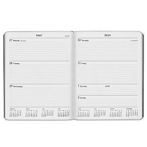 Harbor Large Weekly Planner 2024 - Leida Navy - 9.75x7.5"