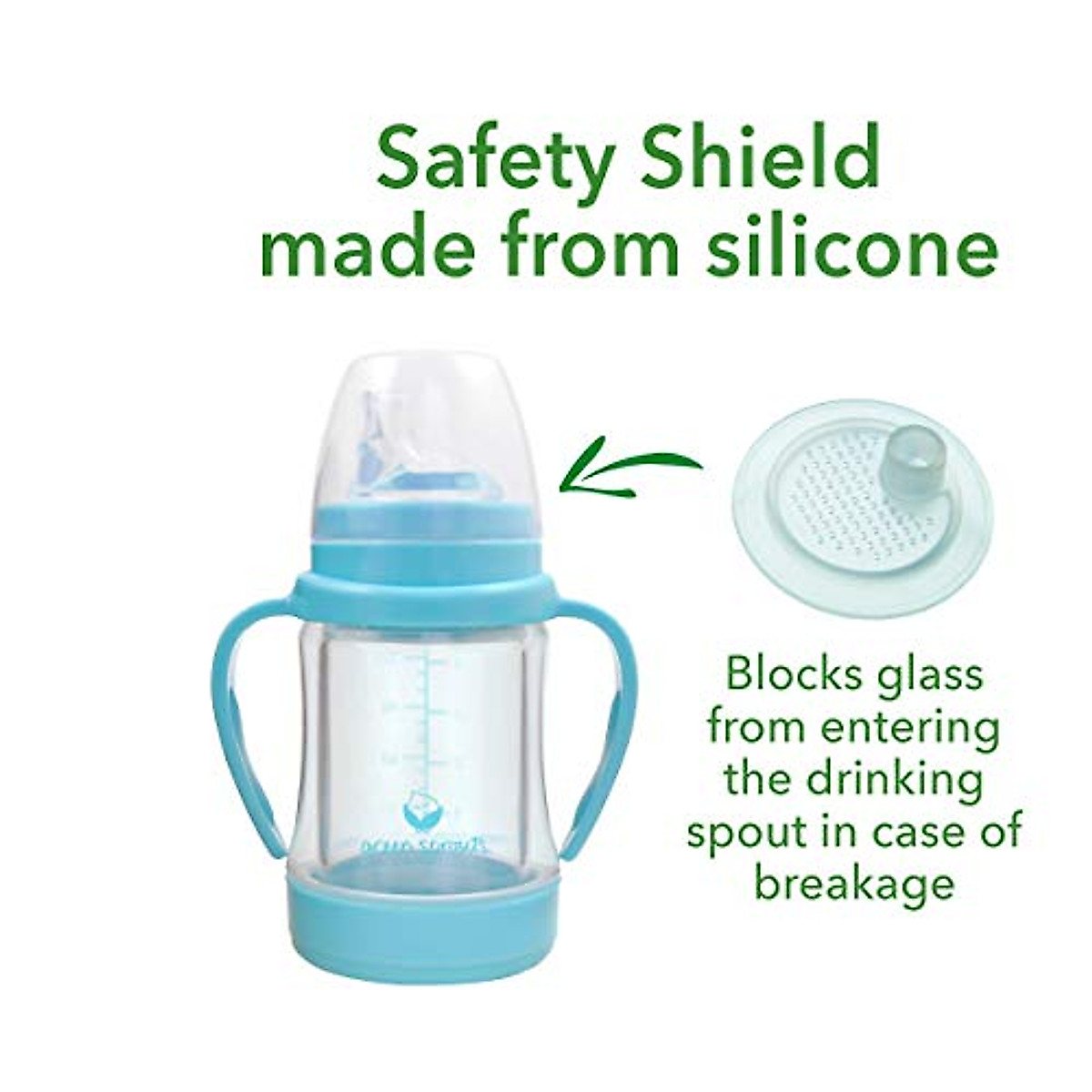 Green Sprouts Glass Sip & Straw Cup,4 Ounce