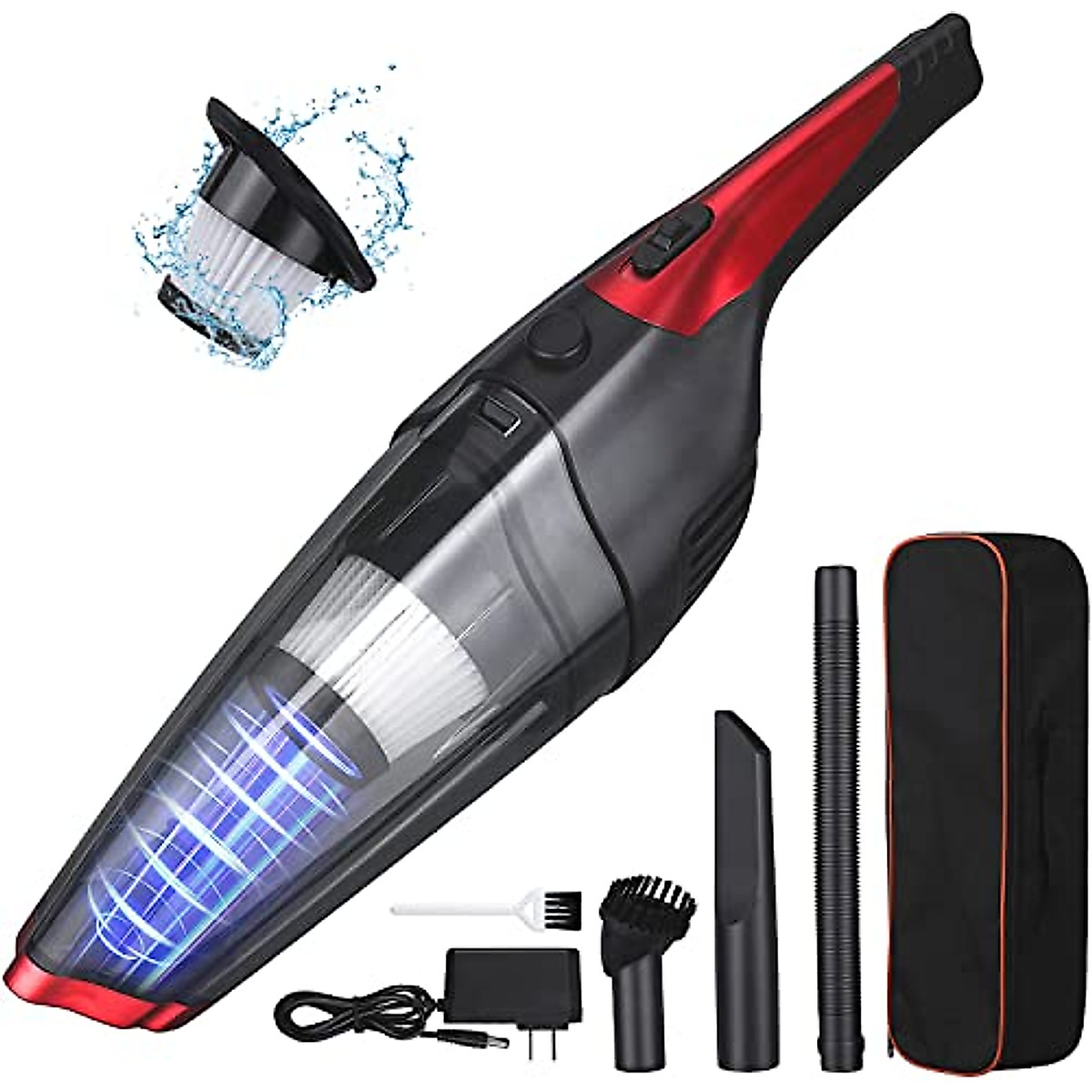 aienvh Handheld Vacuum Cordless,5800Pa Dust Busters Cordless Rechargeable,Hand Held Vacuum Cleaner Portable Handheld Sweeper Lightweight Wet Dry car Vacuum for Car Home Pet Office