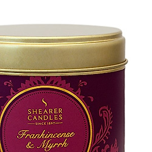Sherlock SC0668, Scented, Tin Candle, 7.5cm l x 7.5cm w x 7.2cm h, Burgundy