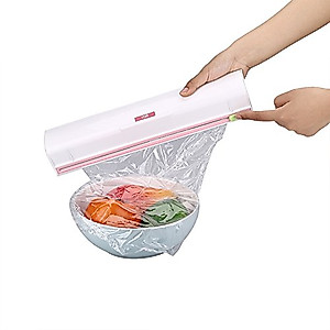 Food Wrap Cutter, Home Plastic Food Wrap Dispenser Cutter Foil and Cling Film Cutter Kitchen Storage Accessories
