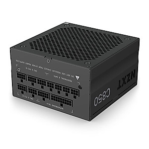 NZXT C850 PSU (2022) - PA-8G1BB-US - 850 Watt PSU - 80+ Gold Certified - Fully Modular - Sleeved Cables - ATX Gaming Power Supply