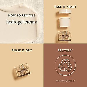 Honest Beauty Hydrogel Cream with Two Types of Hyaluronic Acid & Squalane OilFree, Synthetic, Dermatologist Tested, Cruelty Free, Fragrance Free, 1.7 Fl Oz