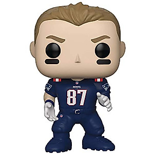 POP Football: Patriots - Rob Gronkowski (Color Rush) Funko Vinyl Figure (Bundled with Compatible Box Protector Case)
