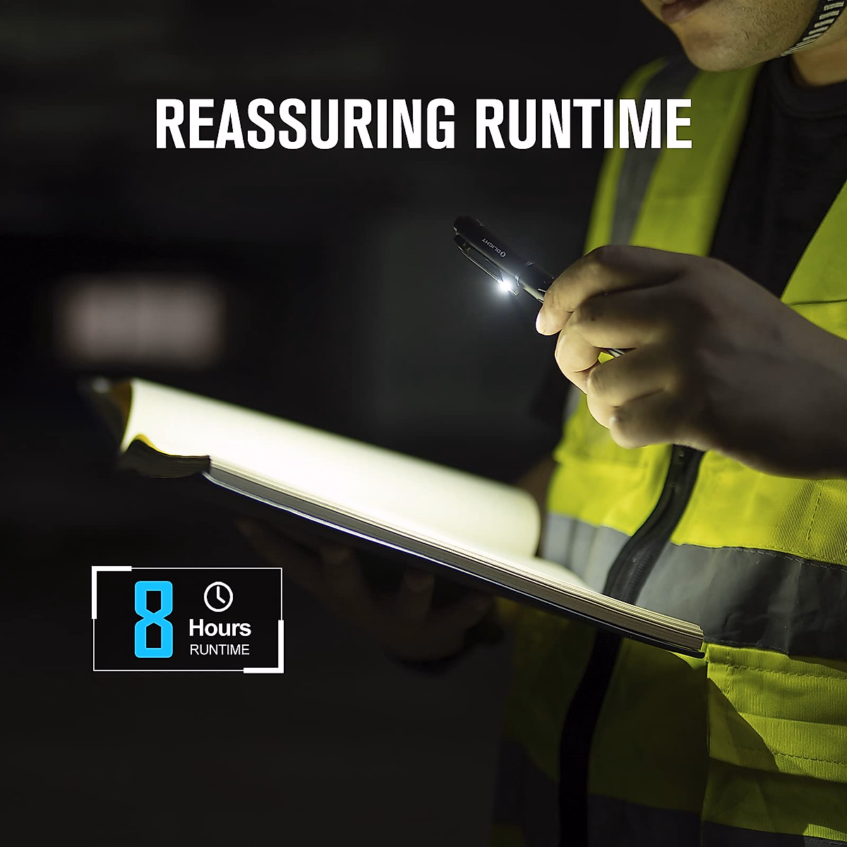 OLIGHT O'Pen Pro 120 Lumens LED Pen Light with Green Beam, Rechargeable EDC Flashlight with Pen for Writing, Work, Adventure, Professional Business Gift(Black)