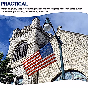 Frienda Flag Weights 8 Pieces Flag Tangling Prevention Weight Anti Tangle Hanging Flag Weights Mounted Accessory,Easily Applied and Attached Weights Remain Your Flags untangle