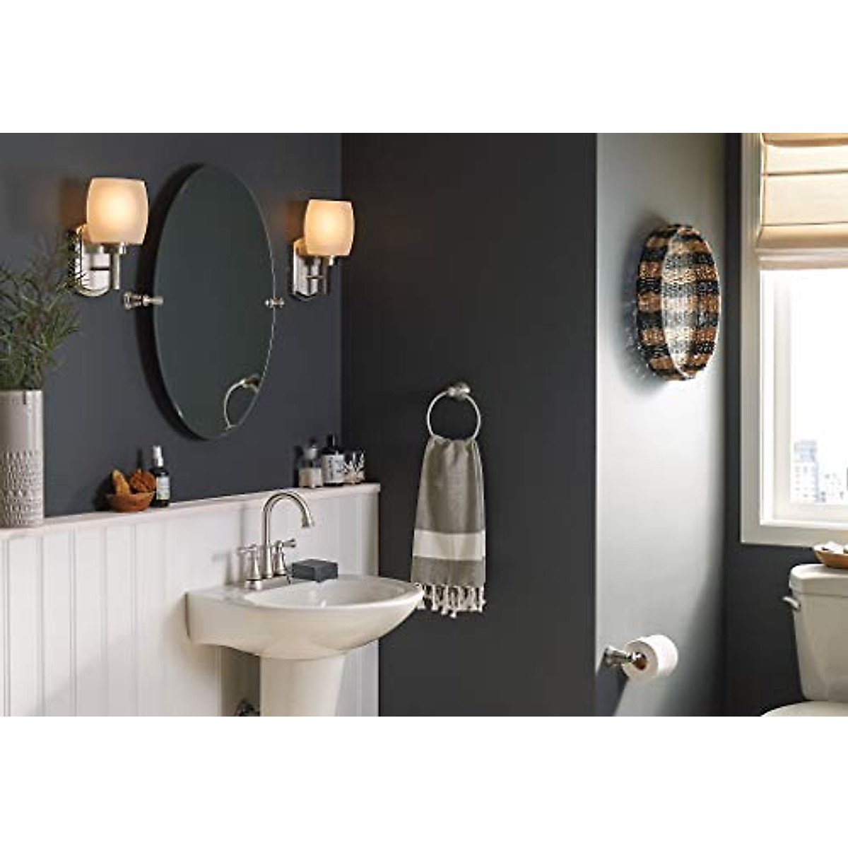 Moen Y2686BN Banbury Hand Towel Ring, Brushed Nickel