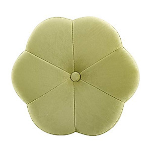 Linon Light Green and Gold Vanity and Accent Talulah Stool