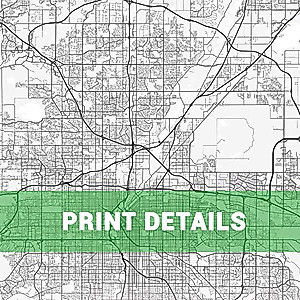 Dear Mapper Denver United States View Abstract Road Modern Map Art Minimalist Painting Black and White Canvas Line Art Print Poster Art Print Poster Home Decor (Set of 3 Unframed) (16x24inch)