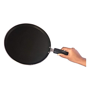YADNESH Aluminum Saute Fry Pan with Non-Stick Coating, 17.5 in Length, 11 in Width, 0.5 in Height