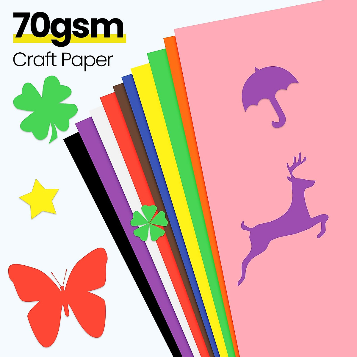 Fuutreo 2000 Pcs Construction Paper Bulk, 11.4'' x 7.9'' Lightweight School Art Supplies Colored Construction Paper for Kids Drawing, Classroom Decor, Office Printing, DIY Craft, 10 Colors