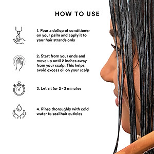 WOW Skin Science Green Tea & Tea Tree Conditioner - Anti-Dandruff, Anti-thinning - Detox Hair and Exfoliate Scalp - Hair Thickening - Paraben & Sulfate Free- All Hair Types (16.9 Fl Oz / 500ml)