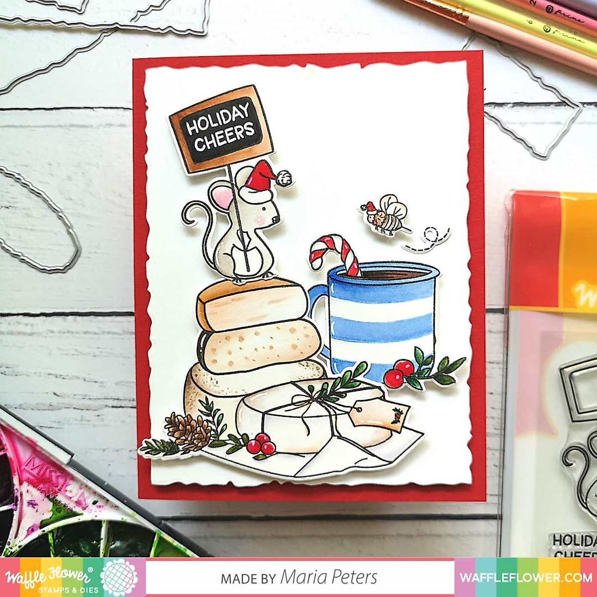 Waffle Flower Deckled Frames Die – 5 Organic Rough Edge Panel Mat Layer Dies That Mimics Handmade Paper or Torn Paper for Natural Themes Like Flowers and Plants.