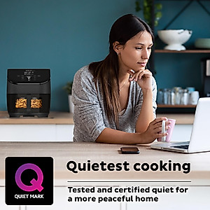 Instant Vortex Plus 6-Quart Air Fryer Oven, From the Makers of Instant Pot with ClearCook Cooking Window, Digital Touchscreen, App with over 100 Recipes, Single Basket, Black