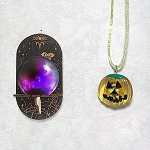 DECHOUS 2pcs Wooden Crystal Shelf Display Antique Stone Display Rack Essential Oil Holder Bohomian Wall Decor Witch Supplies for Stone Stone Bottle