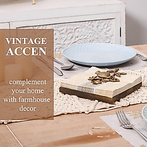 NIKKY HOME Vintage Wood Flat Napkin Holder