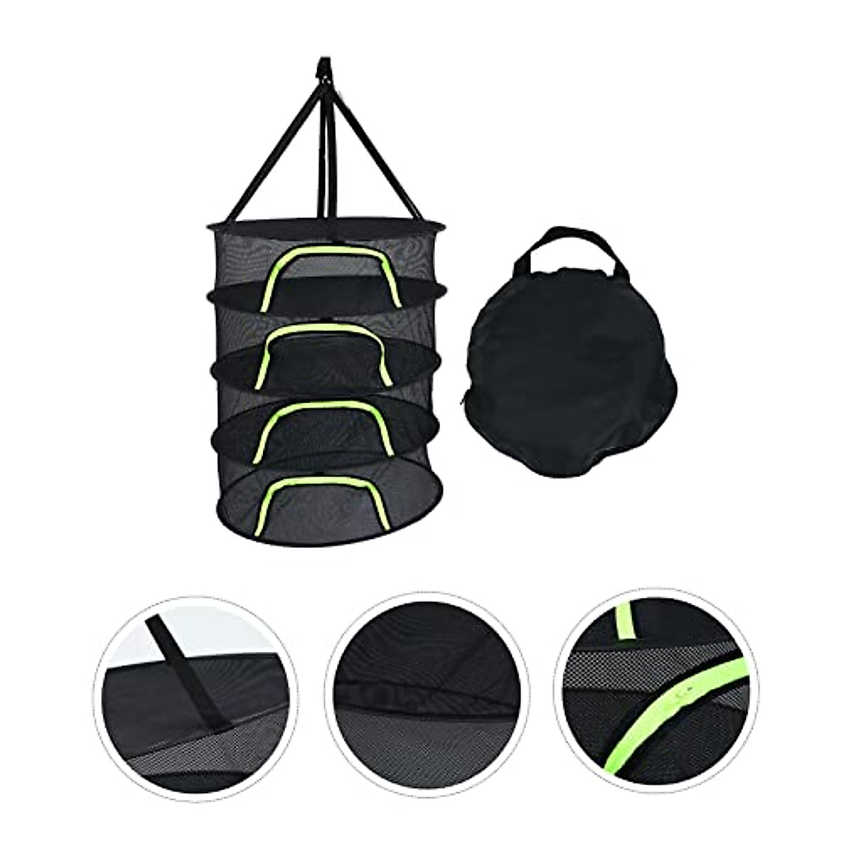 Zerodeko 3pcs Folding Drying net Plants Outdoor Vegetable Plants Outdoor Clothes Drying Rack Collapsible Drying Rack mesh Drying Rack Collapsible Clothes Drying Rack Drying Net Tool