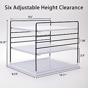HITISPACE Kitchen Wrap Organizer Rack, Height Adjustable Aluminum Foil Organization and Storage, Kitchen Organization and Storage Foil and Plastic Wrap Organizer for Plastic Bag, Wrap, Foil & Box