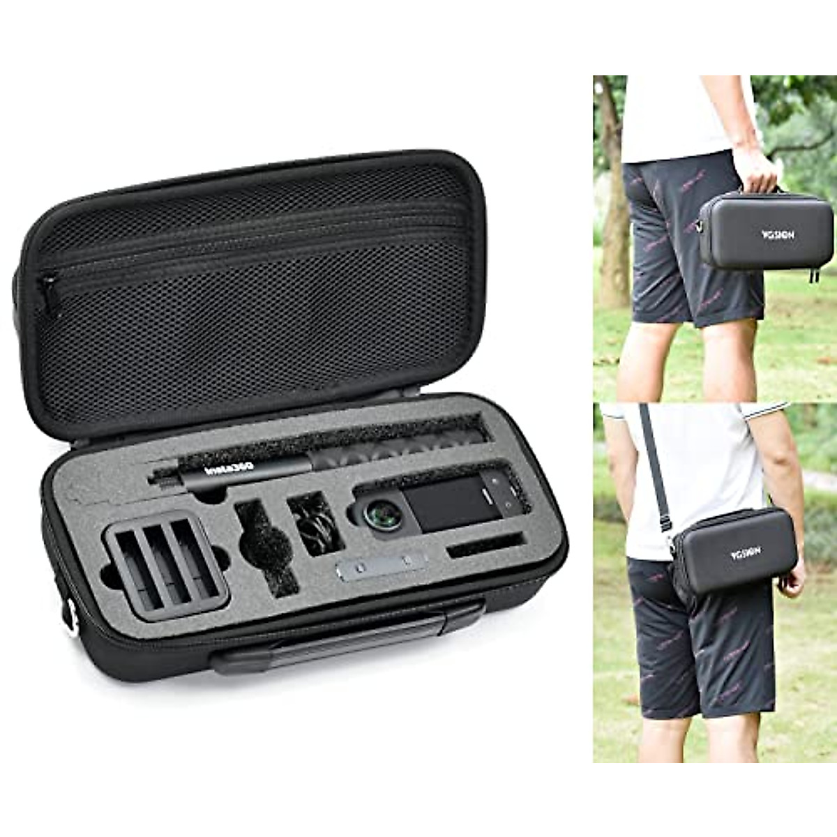vgsion Carry Case for Insta360 One X3 and One X2, Camera Accessory Organizer